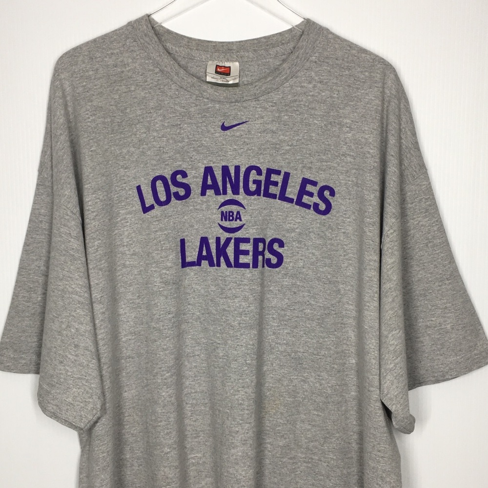 Rare Vintage La Lakers Nba X Nike Collab T Xxl 61 - Gem